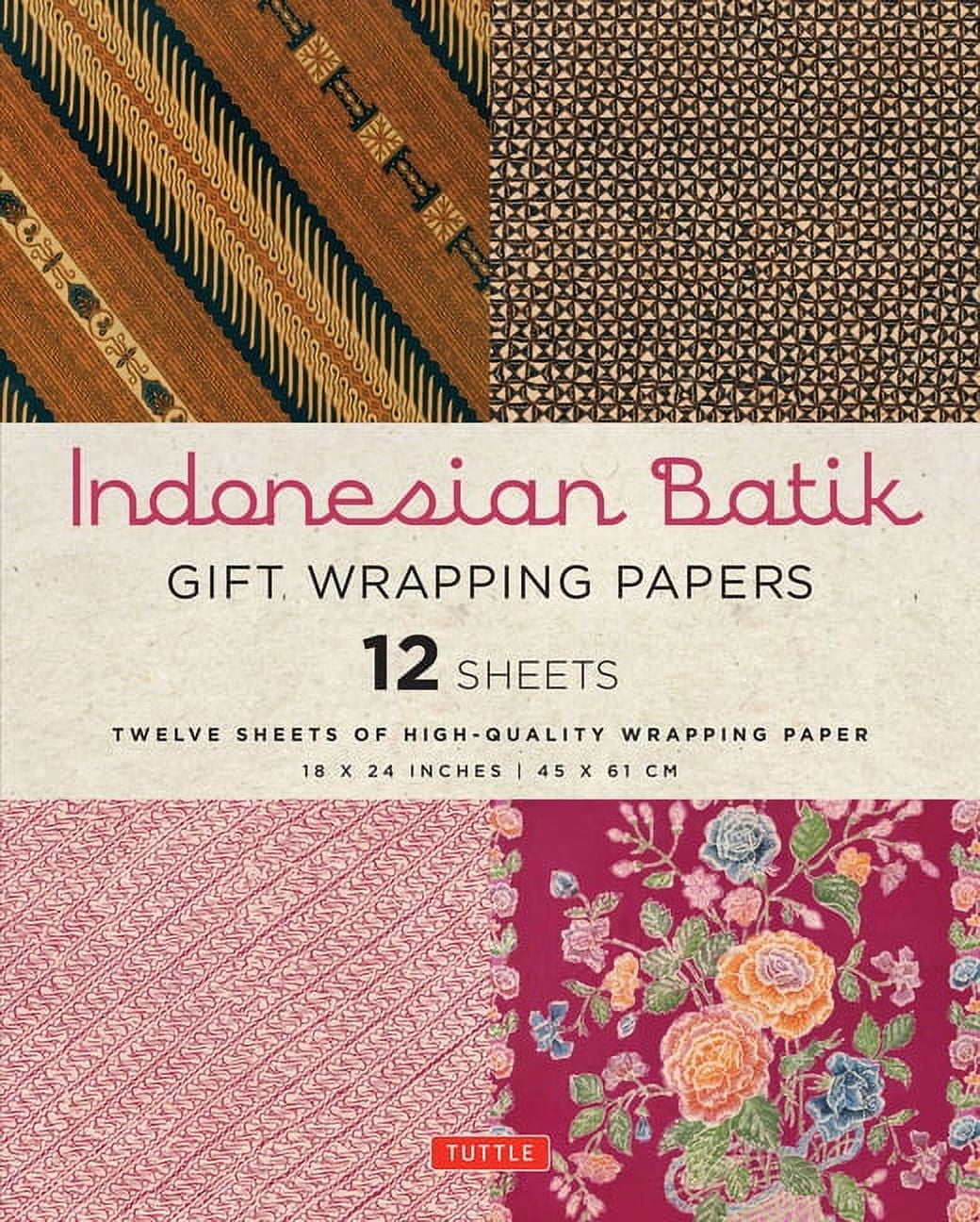 Indonesian Batik Gift Wrapping Papers - 12 Sheets: 18 X 24 Inch (45 X ...