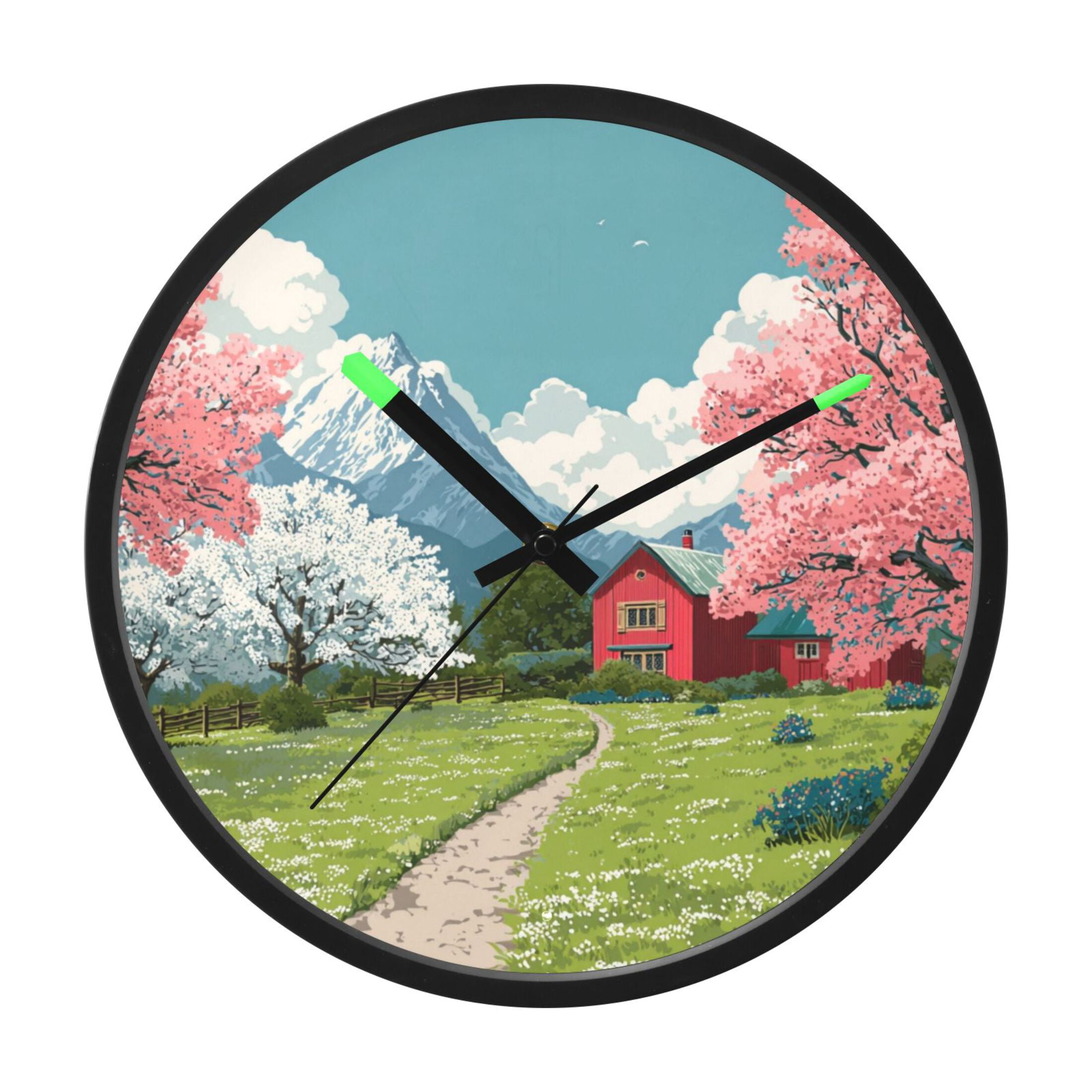 Indoor 12' Voice-Activated Luminous Decoration Wall Clock With LED ...