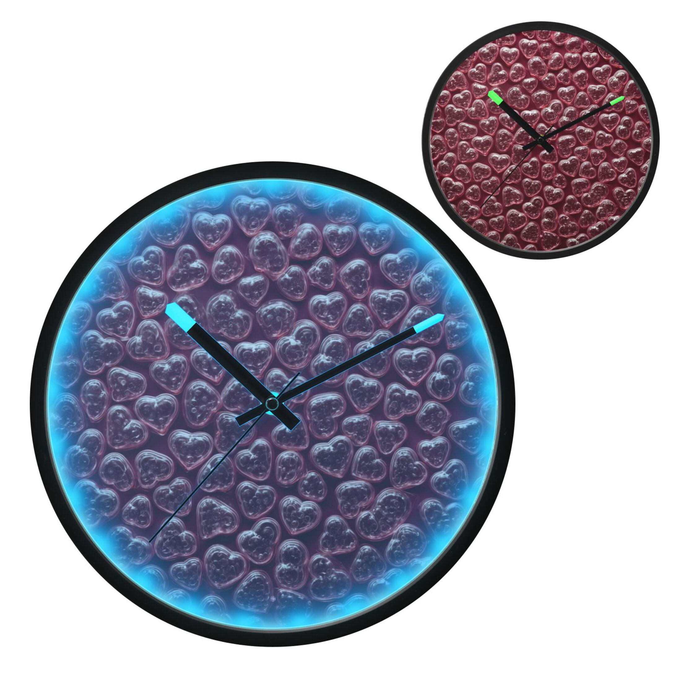 Indoor 12' Voice-Activated Luminous Decoration Wall Clock With LED ...