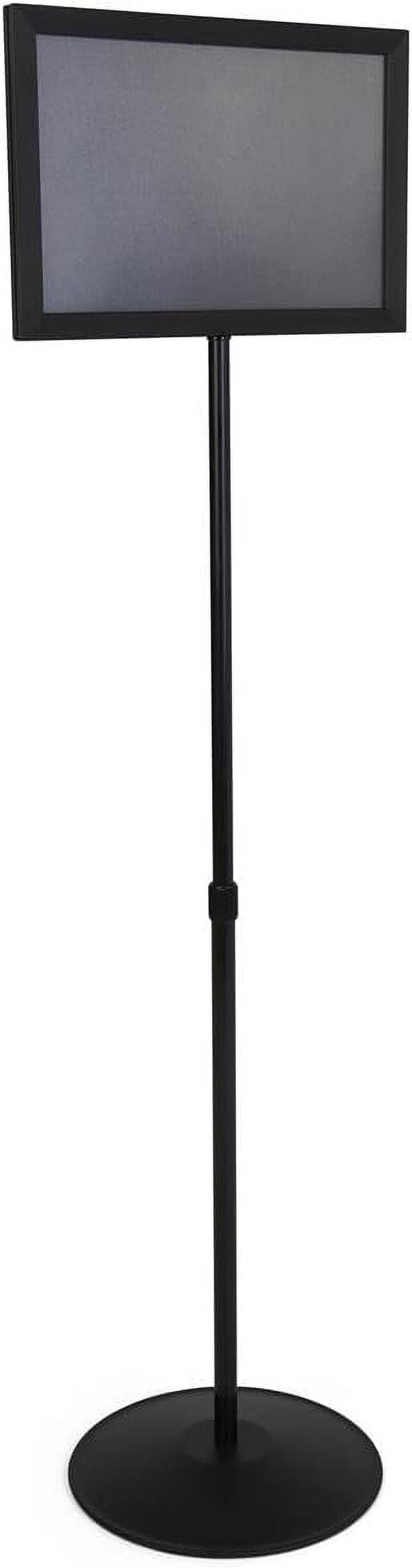 Indoor 17" x 11" Floor Sign Stand Holders with Telescoping Pole to ...