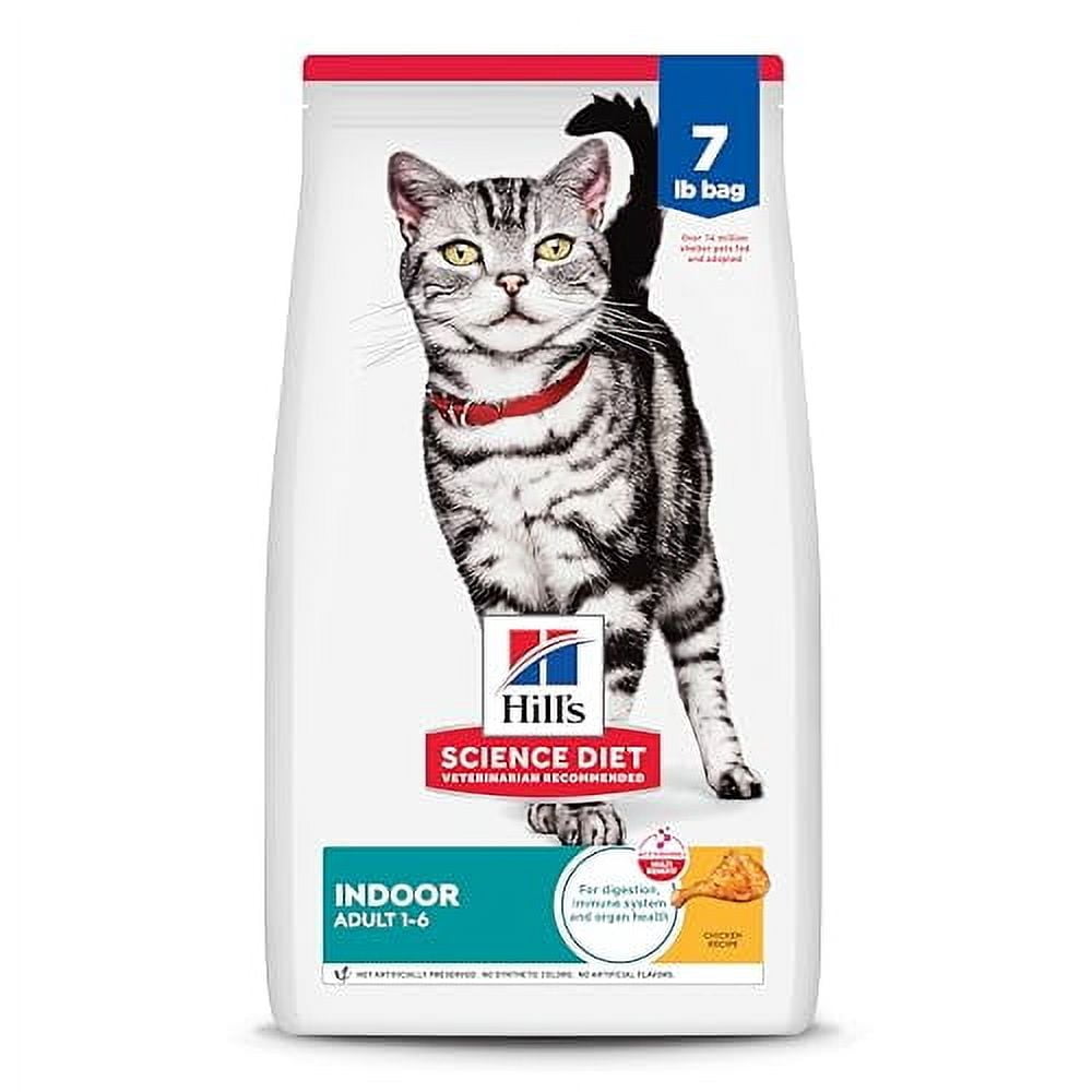 Indoor, Adult 1-6, Easy Litter Box Cleanup, Dry Cat Food, Chicken ...