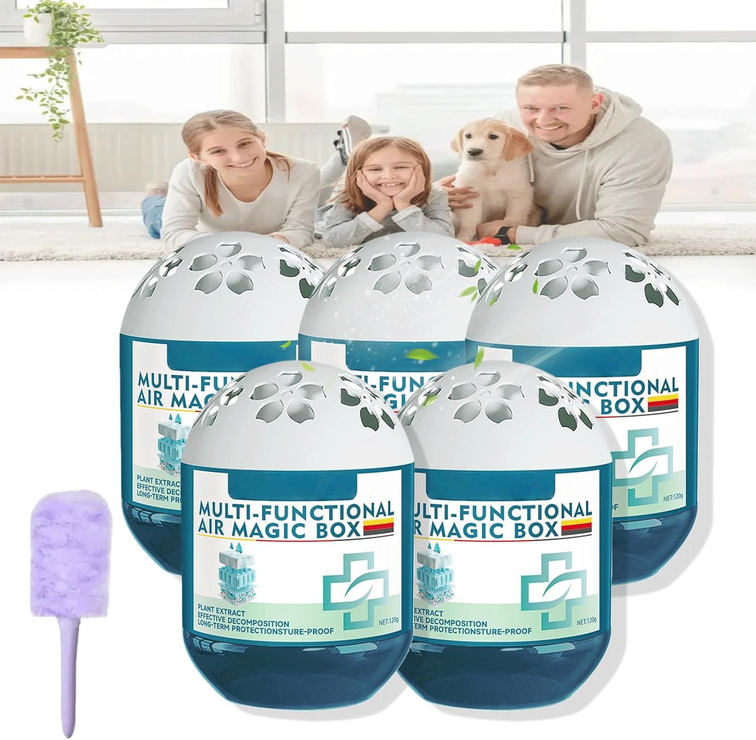 Indoor Air Purification Dust Removal Magic Box, 12.35 oz Multi ...