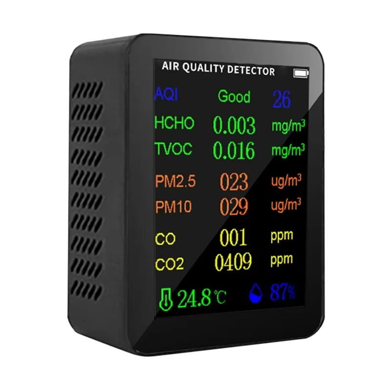 Indoor Air Quality Detector High- Real-Time Portable 10-in-1 Monitor ...