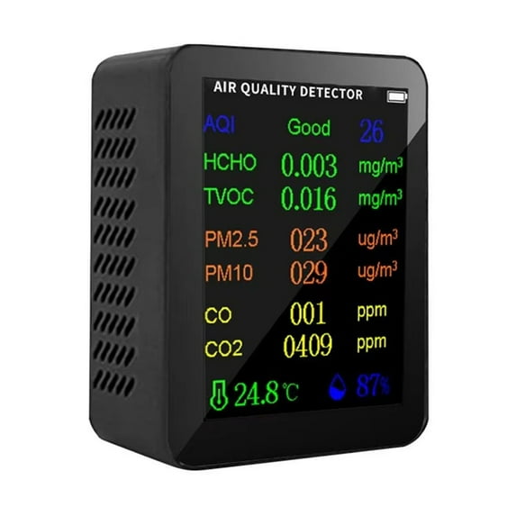 Indoor Air Quality Detector High- Real-Time Portable 10-in-1 Monitor ...