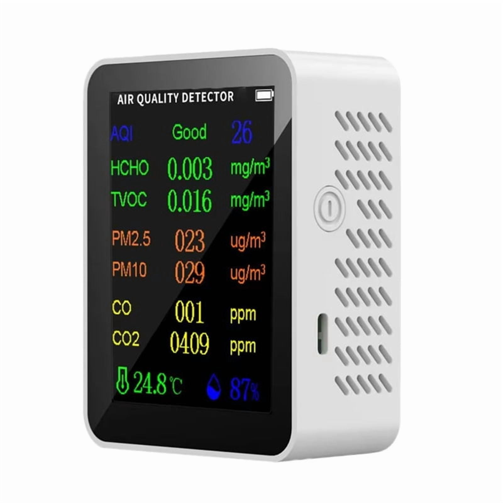 Indoor Air Quality Detector High- Real-Time Portable 10-in-1 Monitor ...