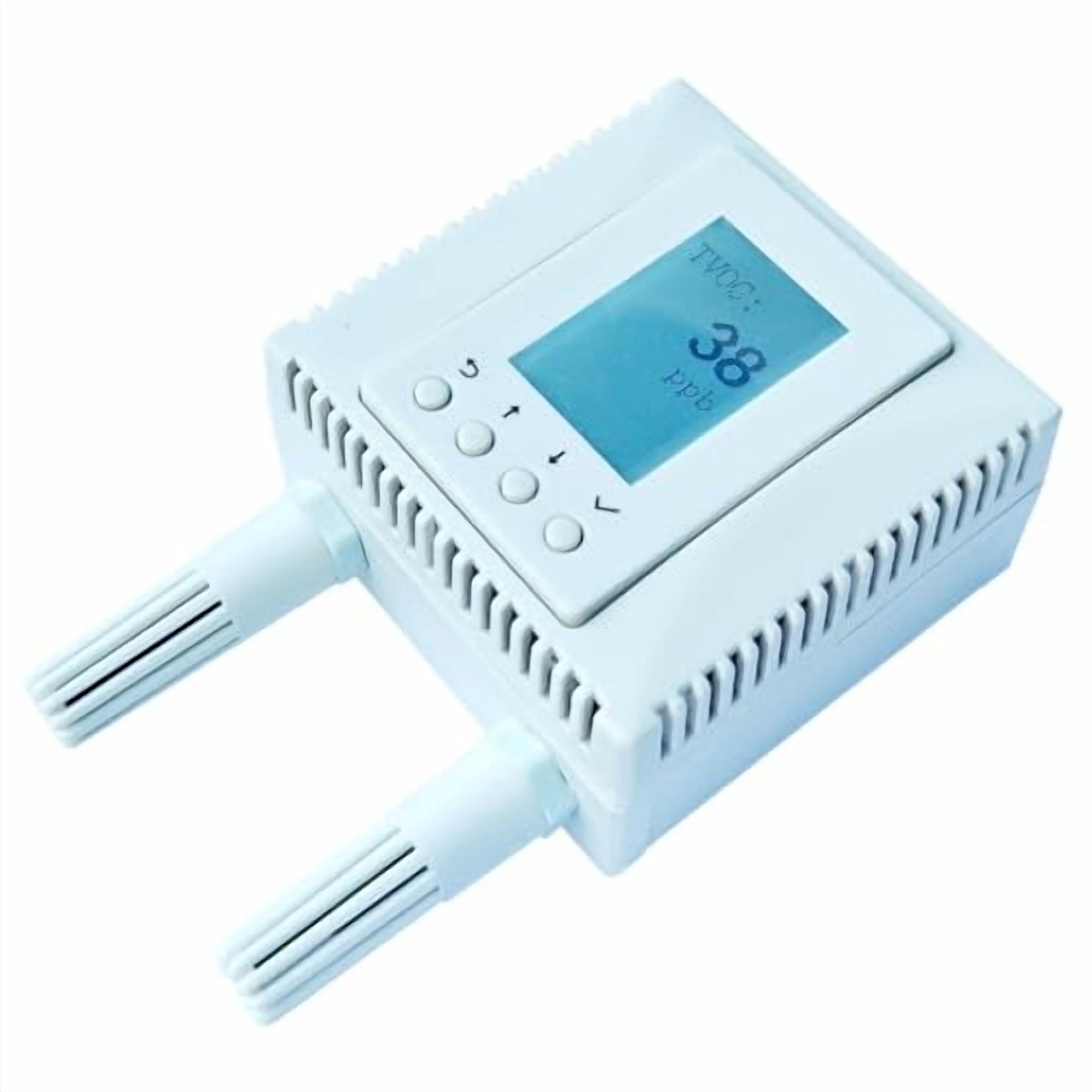 Indoor Air Quality Monitor, 4-in-1 Temperature Humidity CO2 TVOC Sensor ...