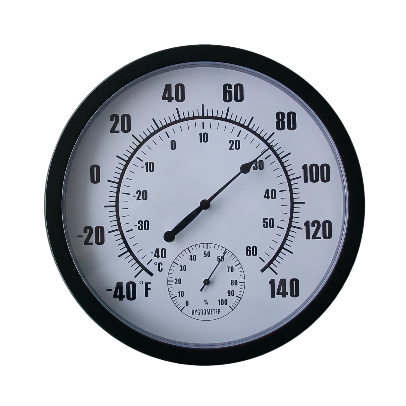 Indoor And Outdoor Large Numbers Wall Hygrometers Battery 10 Inch ...