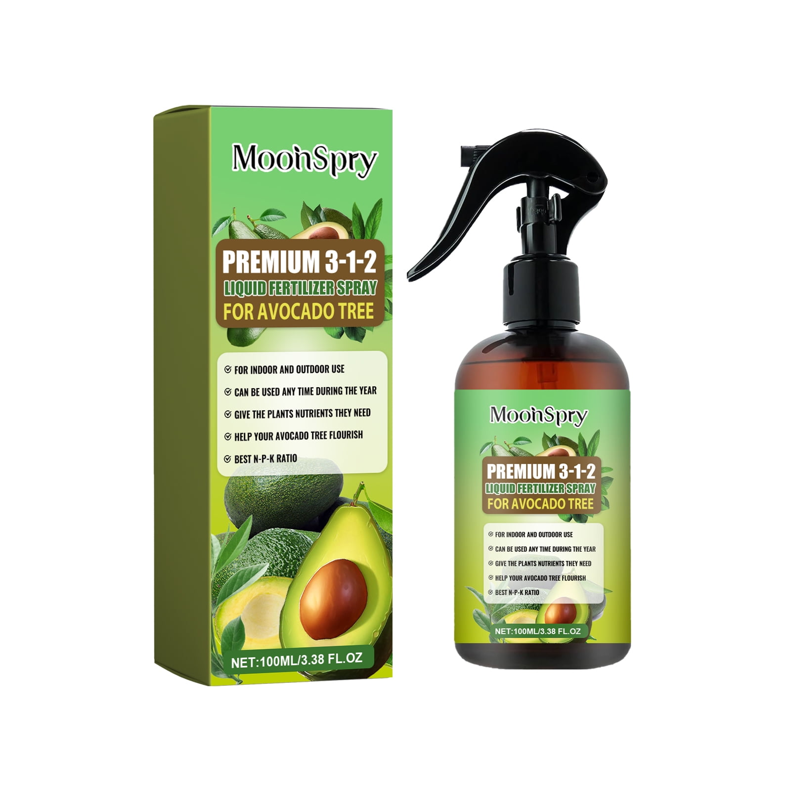 Indoor Anthurium Plant Liquid Fertilizer MoonSpry 3-1-2 Spray Nutrition ...