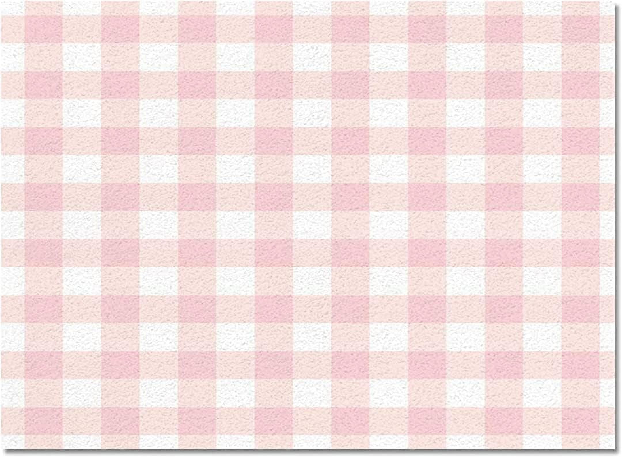 Indoor Area Rug Doormat- Cute Chic Pink Preppy Buffalo Check Plaid ...