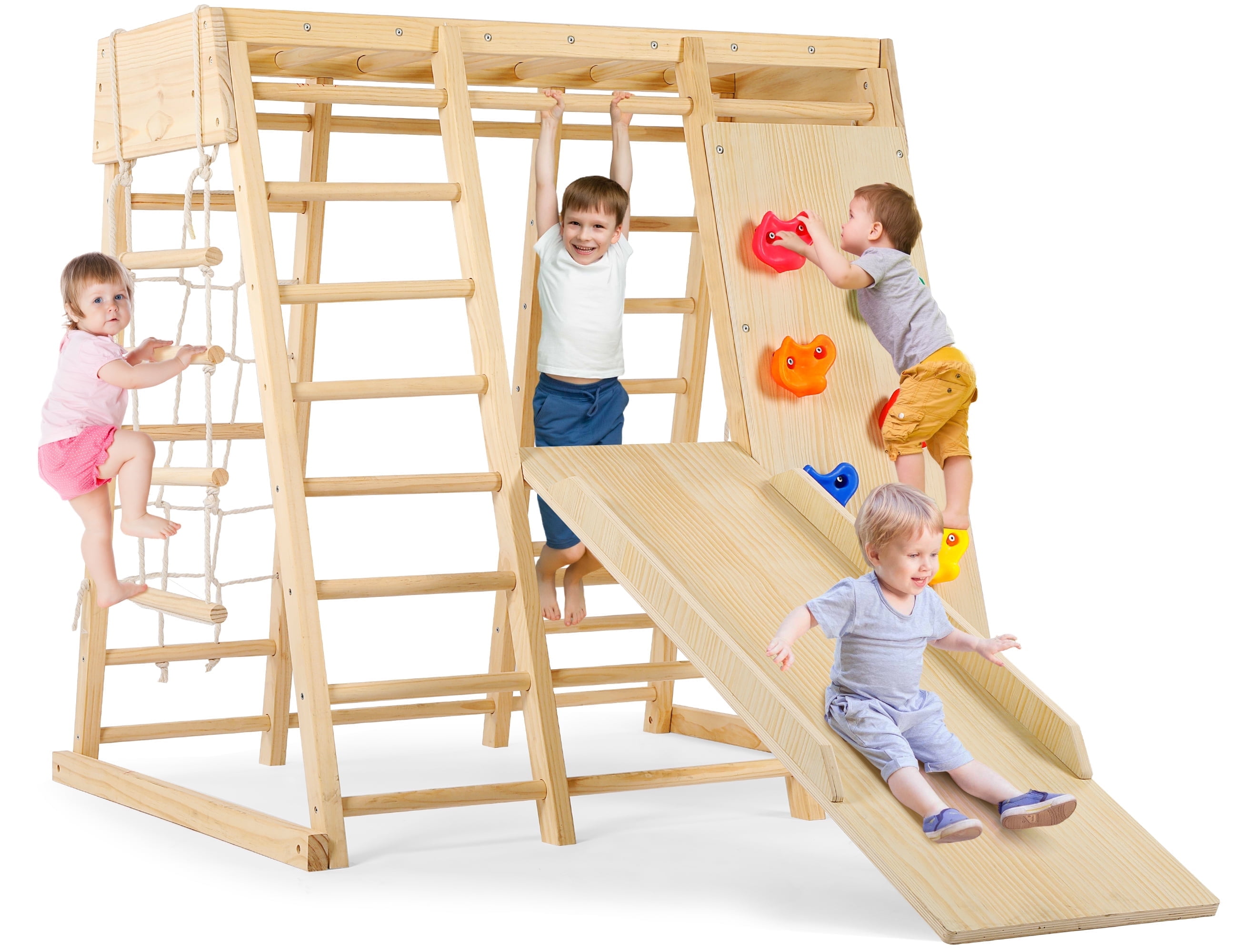 Indoor Baby Climbing Toys, Playground Jungle Gym Montessori Waldorf ...