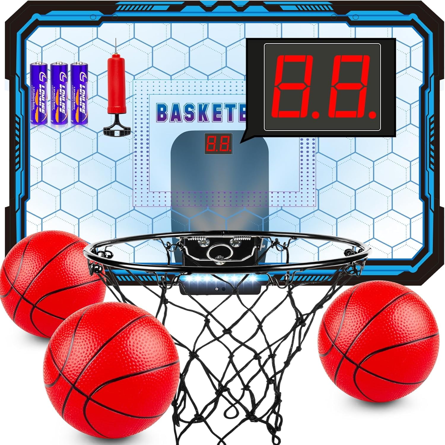 Indoor Basketball Hoop Boys Gifts for Teens and Door Room Basketball ...