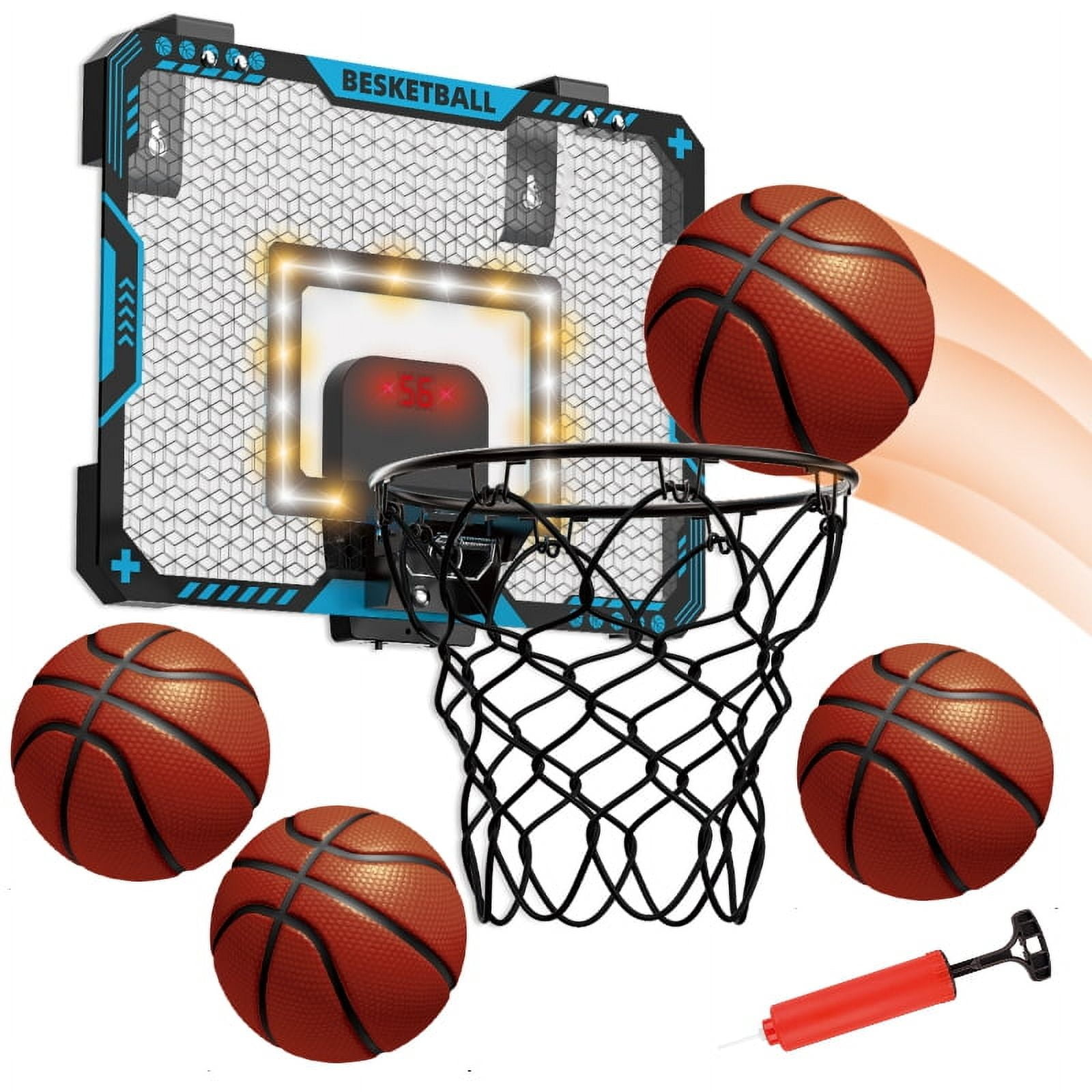 Indoor Basketball Hoop Fan Backboards for Teens and Adults Door Room ...