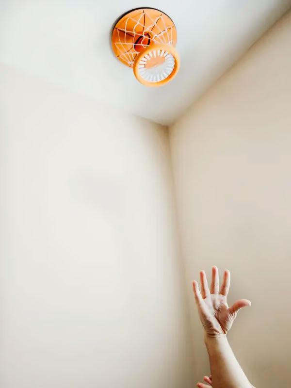 Indoor Basketball Hoop Hanging Indoor Basketball Hoop on The Ceiling ...