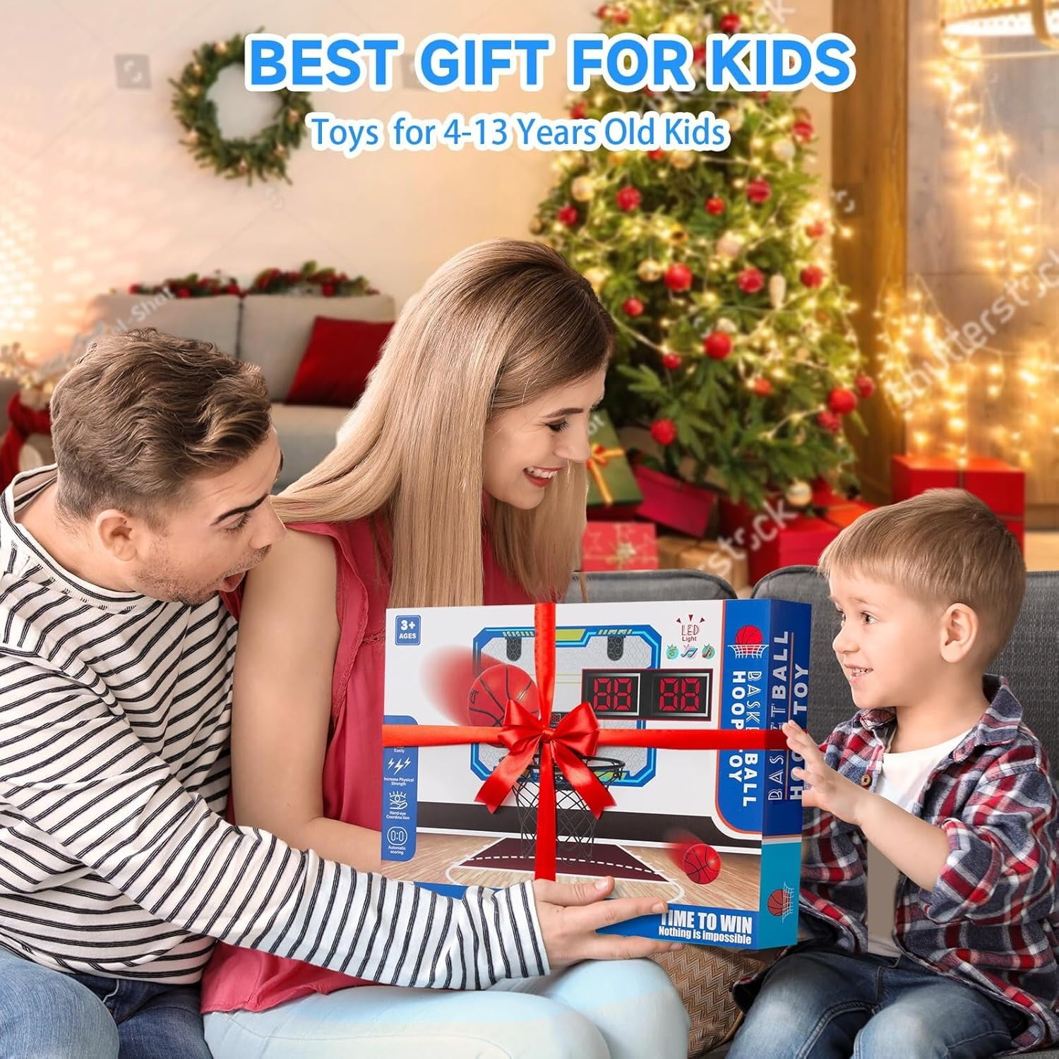 Indoor Basketball Hoop for Kids Over 3 Years Old with Scoring ...