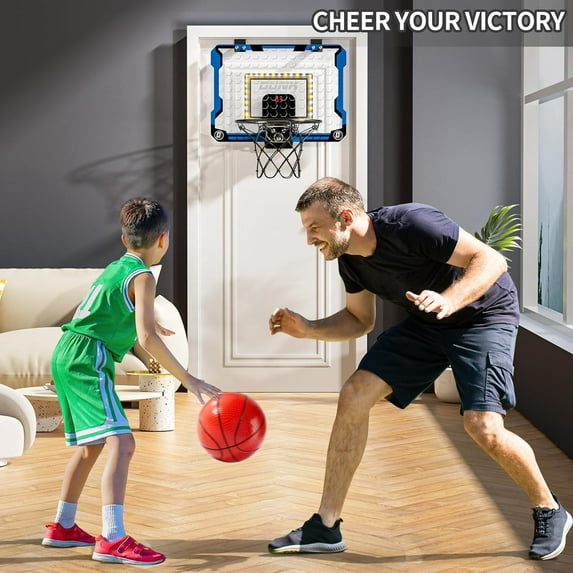 Indoor Basketball Hoop for Kids, Over The Door Mini Basketball Hoop ...