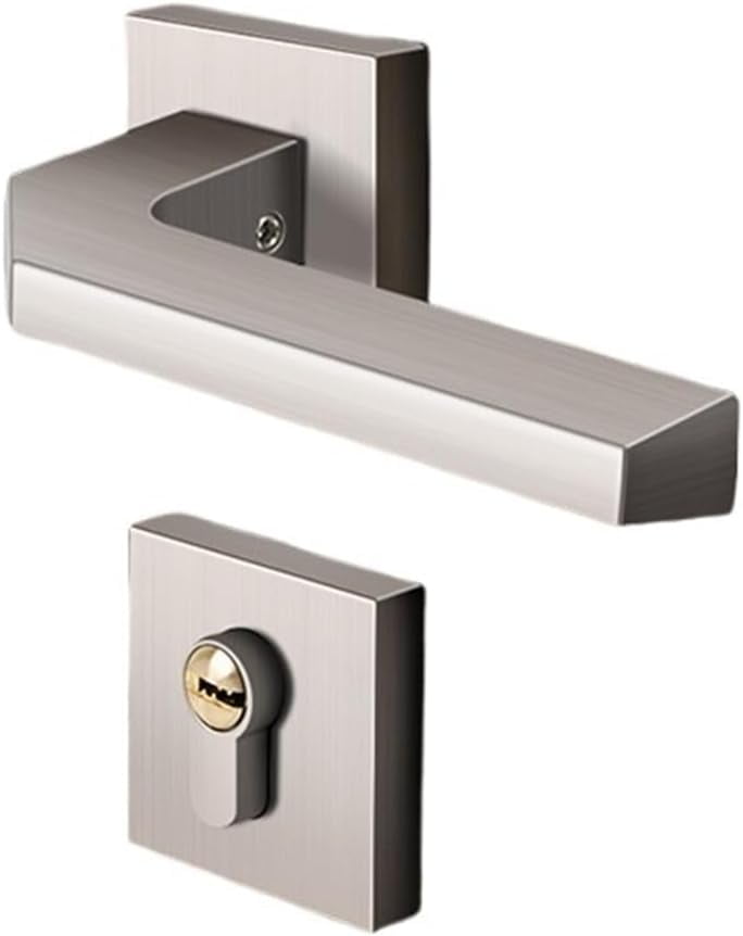 Indoor Bedroom Door Lock Black Split Door Lock Magnetic Silent Door ...