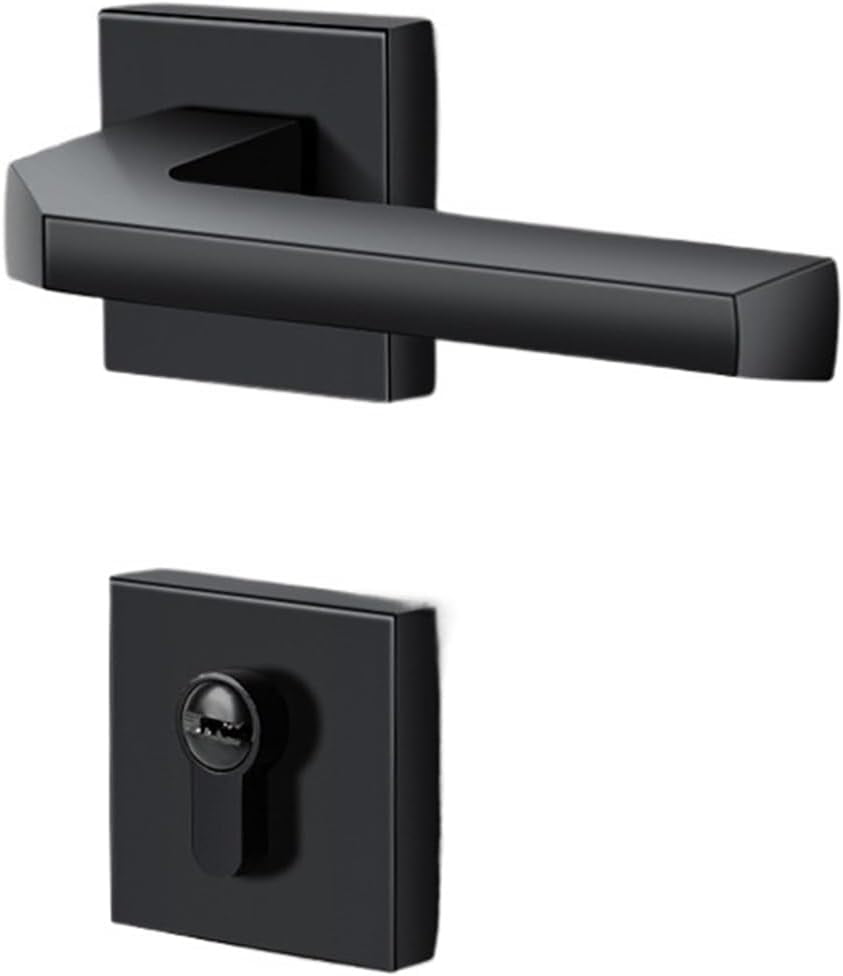 Indoor Bedroom Door Lock Black Split Door Lock Magnetic Silent Door ...