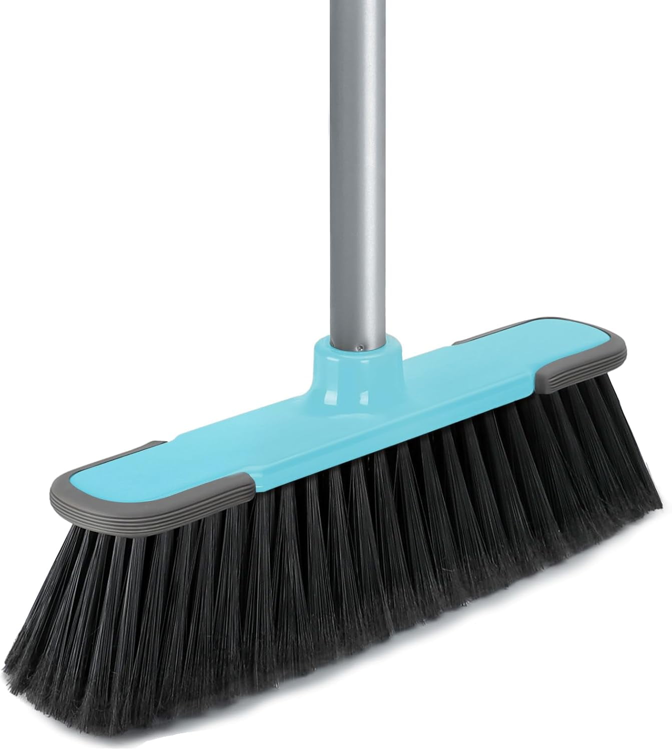 Indoor Broom,Soft Bristle Heavy-Duty Broom for Sweeping Concrete ...