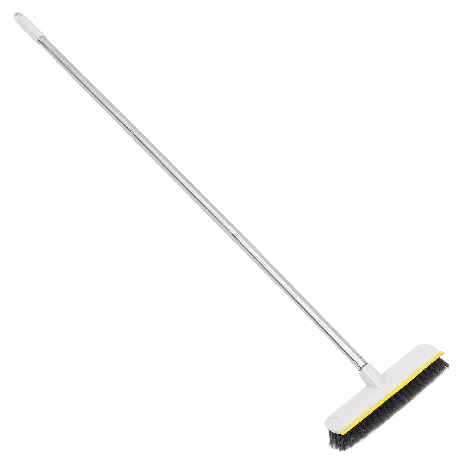 OUNONA Hard Bristle Indoor Broom with Long Handle for Deep Cleaning ...