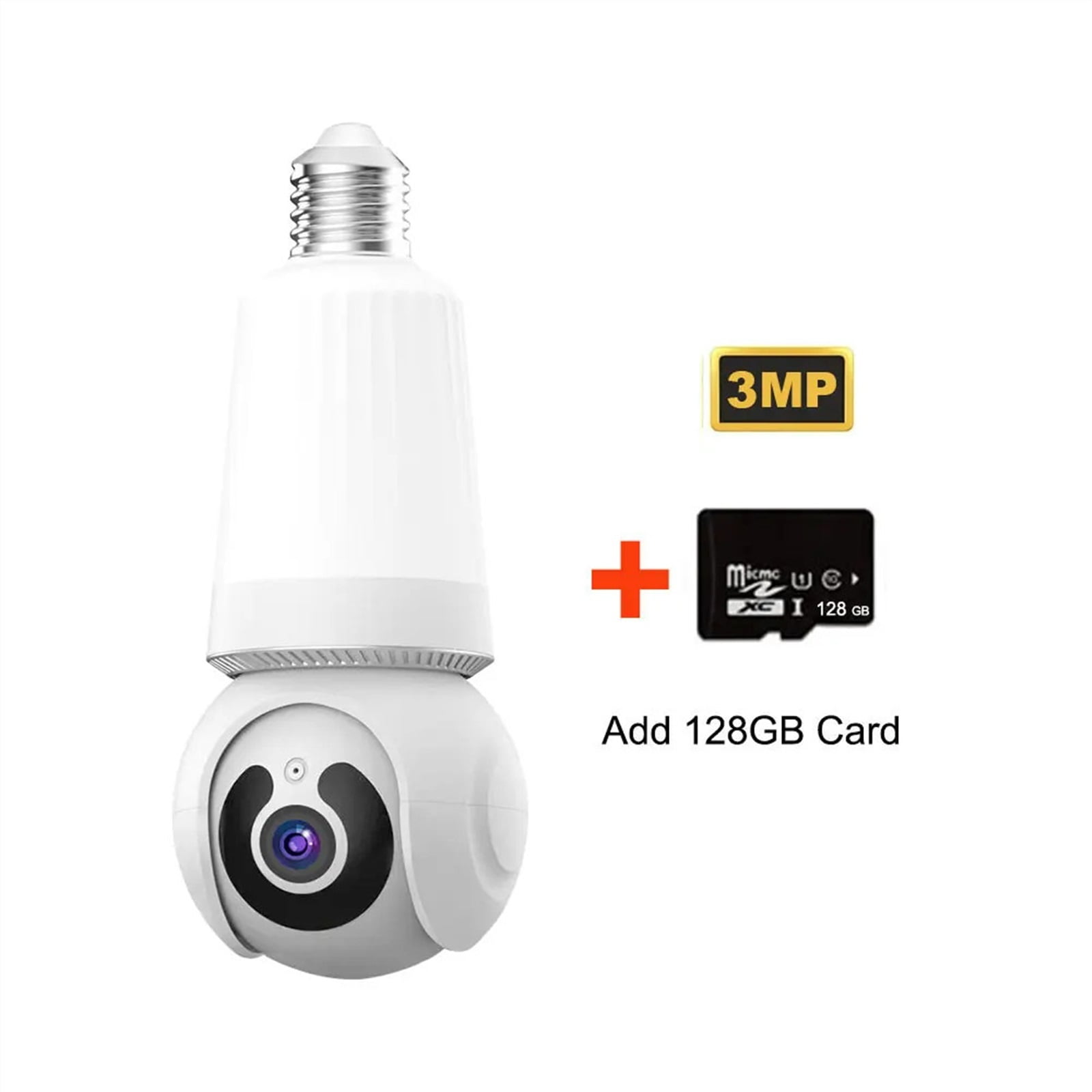 Indoor Bulb IP Camera Full Color Night Vision Automatic Track Smart ...