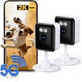 Indoor Camera (2-Pack), -Band 2.4/5GHz WiFi & , AI Event Detection with ...