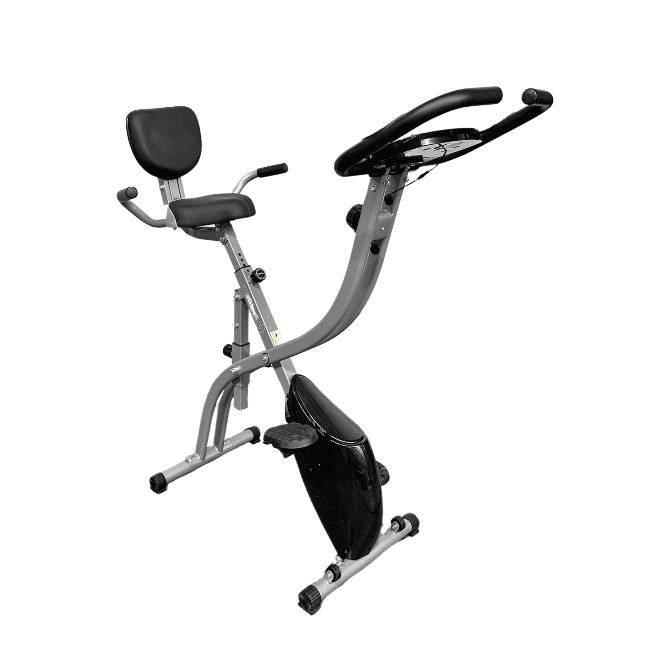 Indoor Cardio Bike 8 Levels of Resistance Heartbeat Monitor Foldable ...