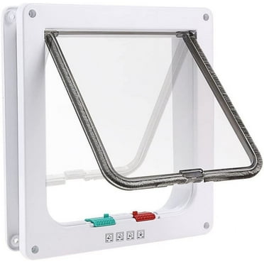 Cat Door for Interior Doors,Cat Puppy Door with Lockable Safe Magnetic ...