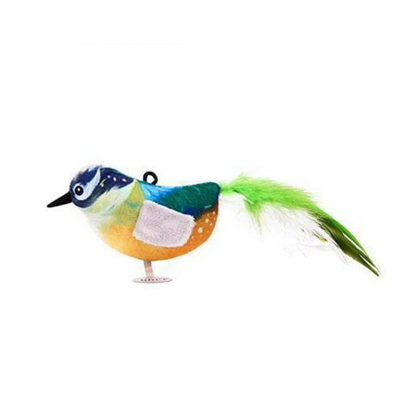 Indoor Cat Entertainment Squeaky Bird Toy with Natural Chirping Sound ...