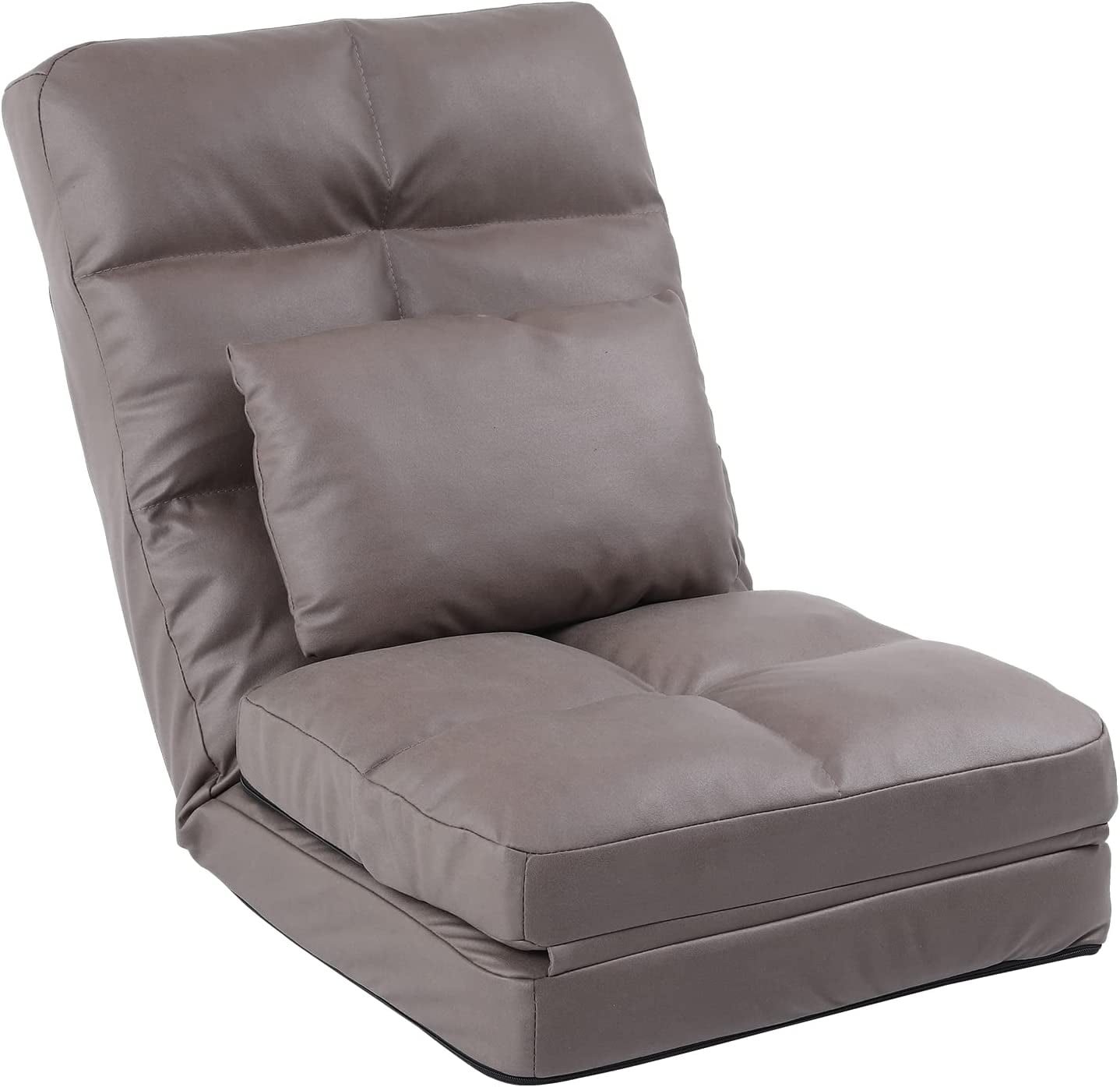 Indoor Chaise Lounge Sofa, Floor Chair with Back Support for Adults, 14 ...