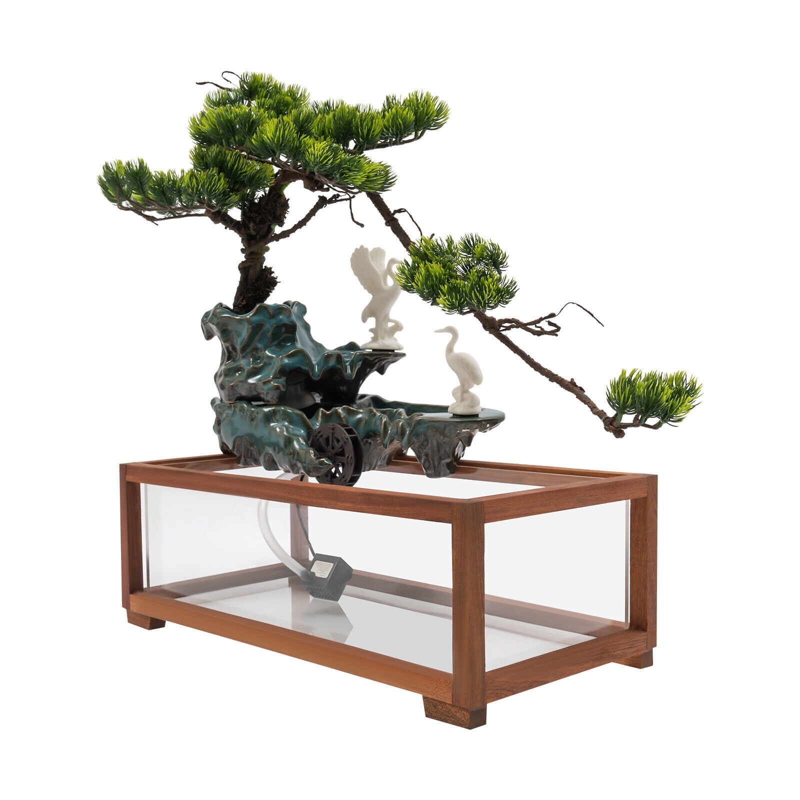 Indoor Chinese Zen Style Fish Tank Water Dispenser Humidifier Waterfall ...