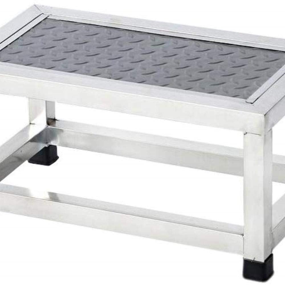 Indoor Climbing Stool, 3-Step Steel Ladder Stool for Adults/Kids, Non ...