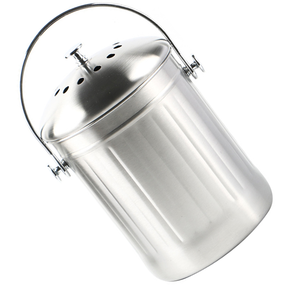 Indoor Compost Bin Food Composter Machine Mini Trash Can Silver ...