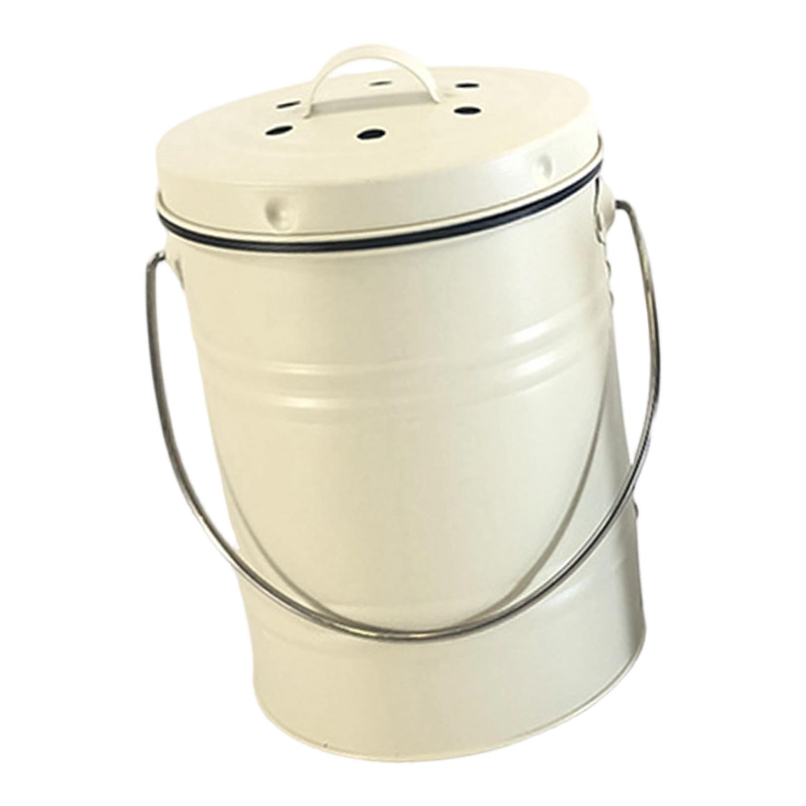 Indoor Compost Bin Food Waste Recycling Bucket Storage Canister Sturdy ...