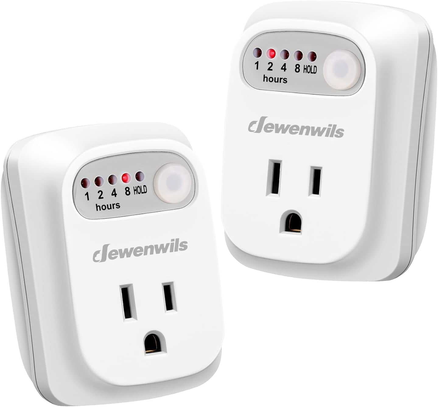 Indoor Countdown Timer Outlet 2Pack, Timers for Electrical Outlets, 125V/15A/1000W Auto Shut Off ...