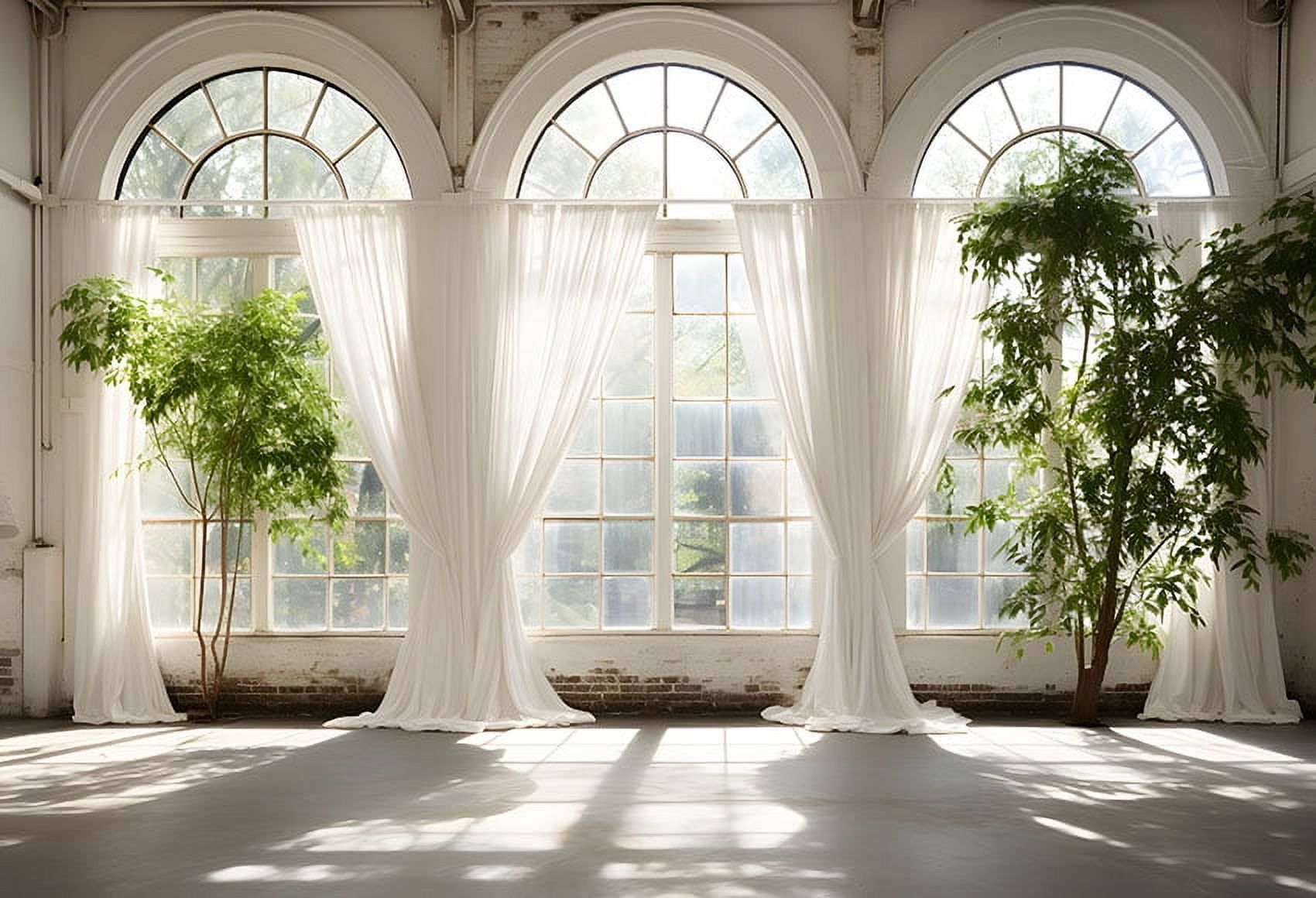 Indoor Curtain French Window Adult Birthday Wedding Maternity Portrait ...