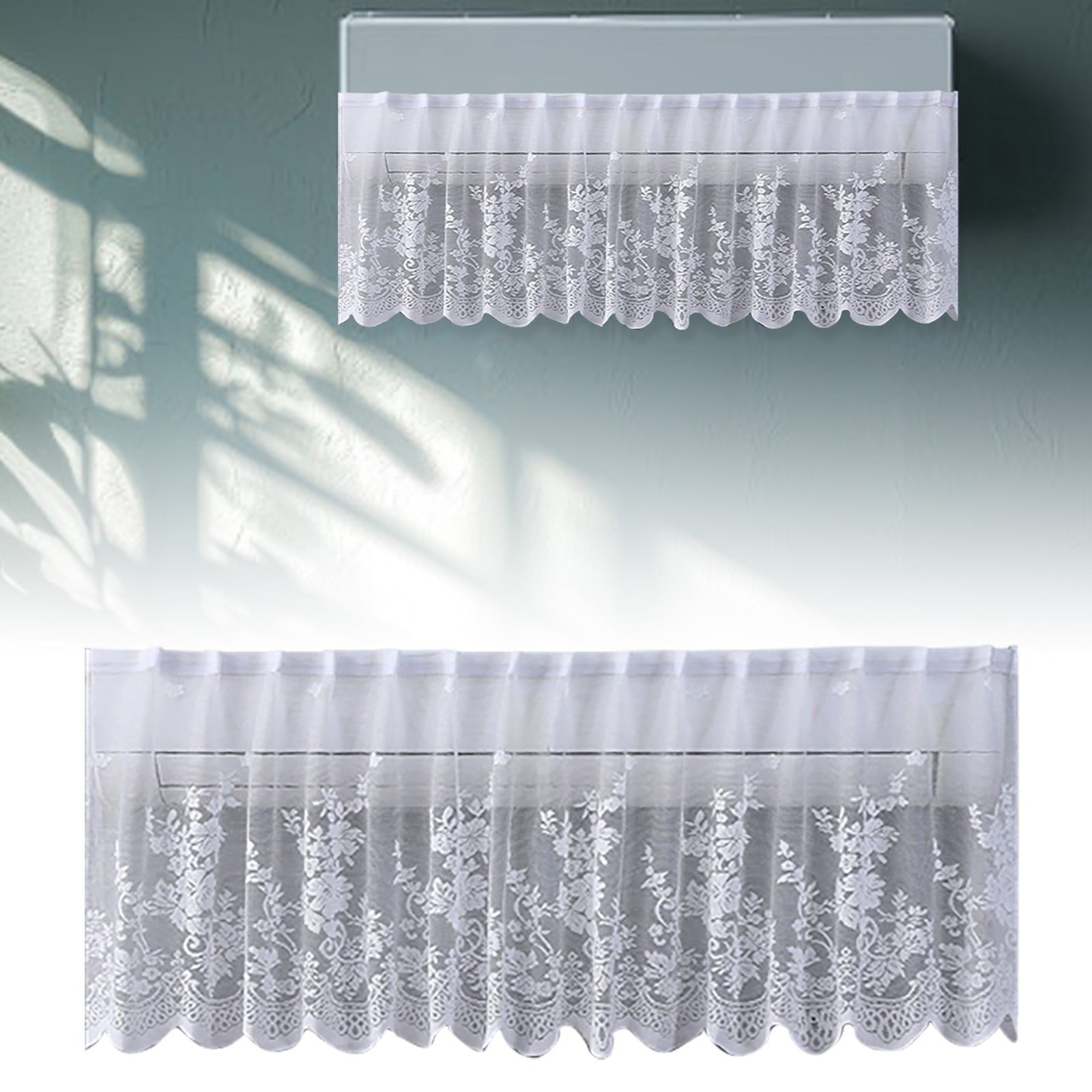 Indoor Curtain for Home | Elegant Hollow Print Air Conditioner ...
