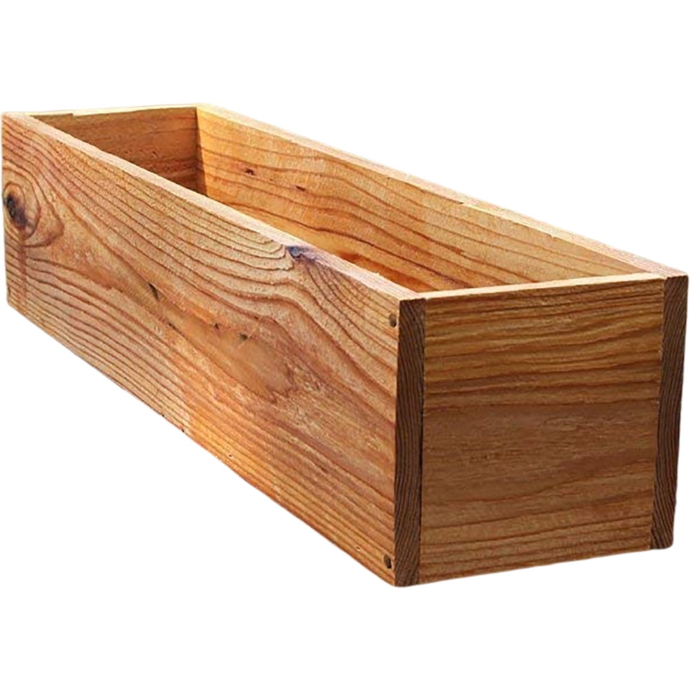 Indoor Decor Antiseptic Wood Flower Box Decorative Planter Retro Holder ...