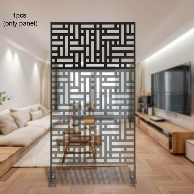 Indoor Decorative Privacy Screen Panel Metal Privacy Screen - Walmart.com