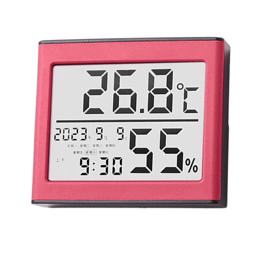 Indoor Digital Electronic Hygrometer Thermometer Alarm Clock Home ...
