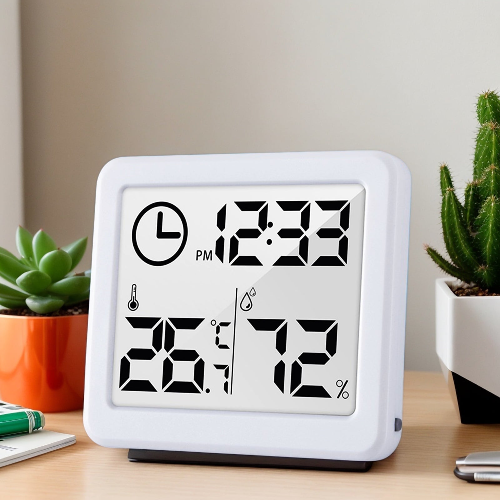 Indoor Digital Hygrometer, Temperature Humidity Meter, Mini Tabletop ...