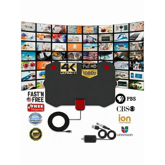 Indoor Digital Smart TV Antenna, Portable High-Definition Antenna ...