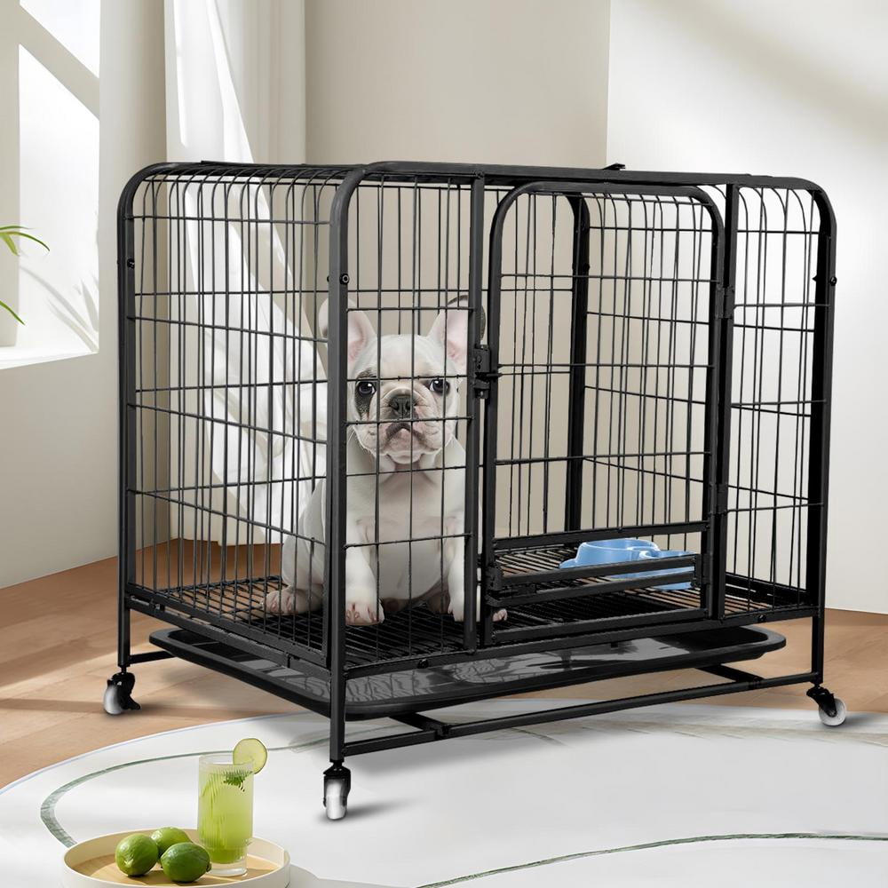 Indoor Dog Kennel, Heavy Duty Steel Dog Cage 36Inch, Escape Proof Dog ...