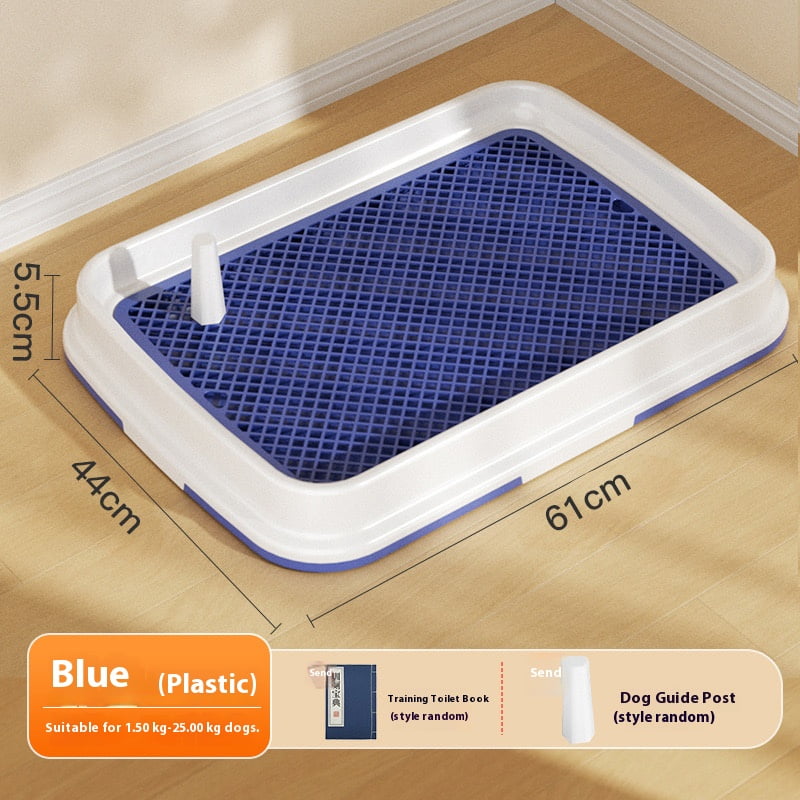 Indoor Dog Potty Tray with 360° Protective Walls – Anti-Leak & Anti ...
