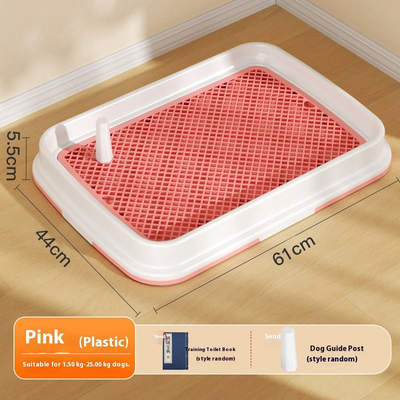 Indoor Dog Potty Tray with 360° Protective Walls – Anti-Leak & Anti ...