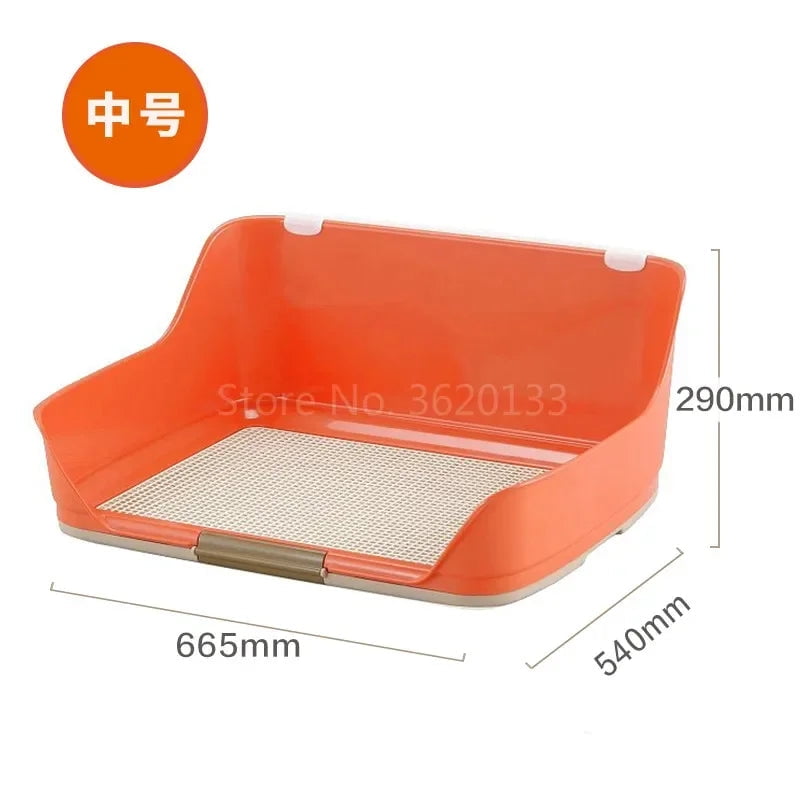 Indoor Dog Toilet Resin Pet Dog Puppy Potty Tray with diaper Pee Post ...