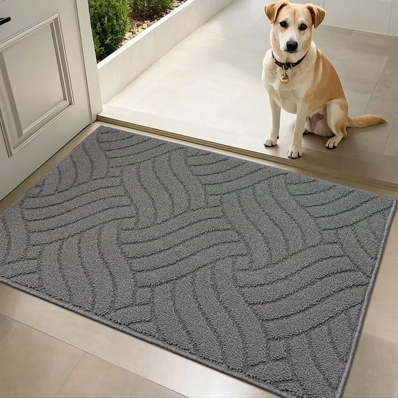 2'' Front Entryway Door Mat Non Slip Indoor Door mats Washable Entry ...
