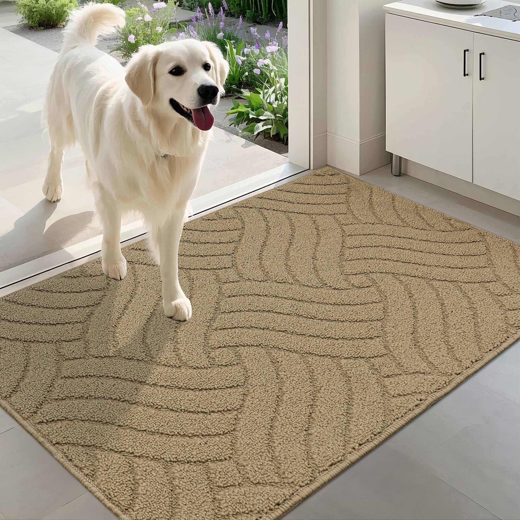 Indoor Door Mat, 24"x 36", Non Slip Low-Profile Entrance Rug, Front ...