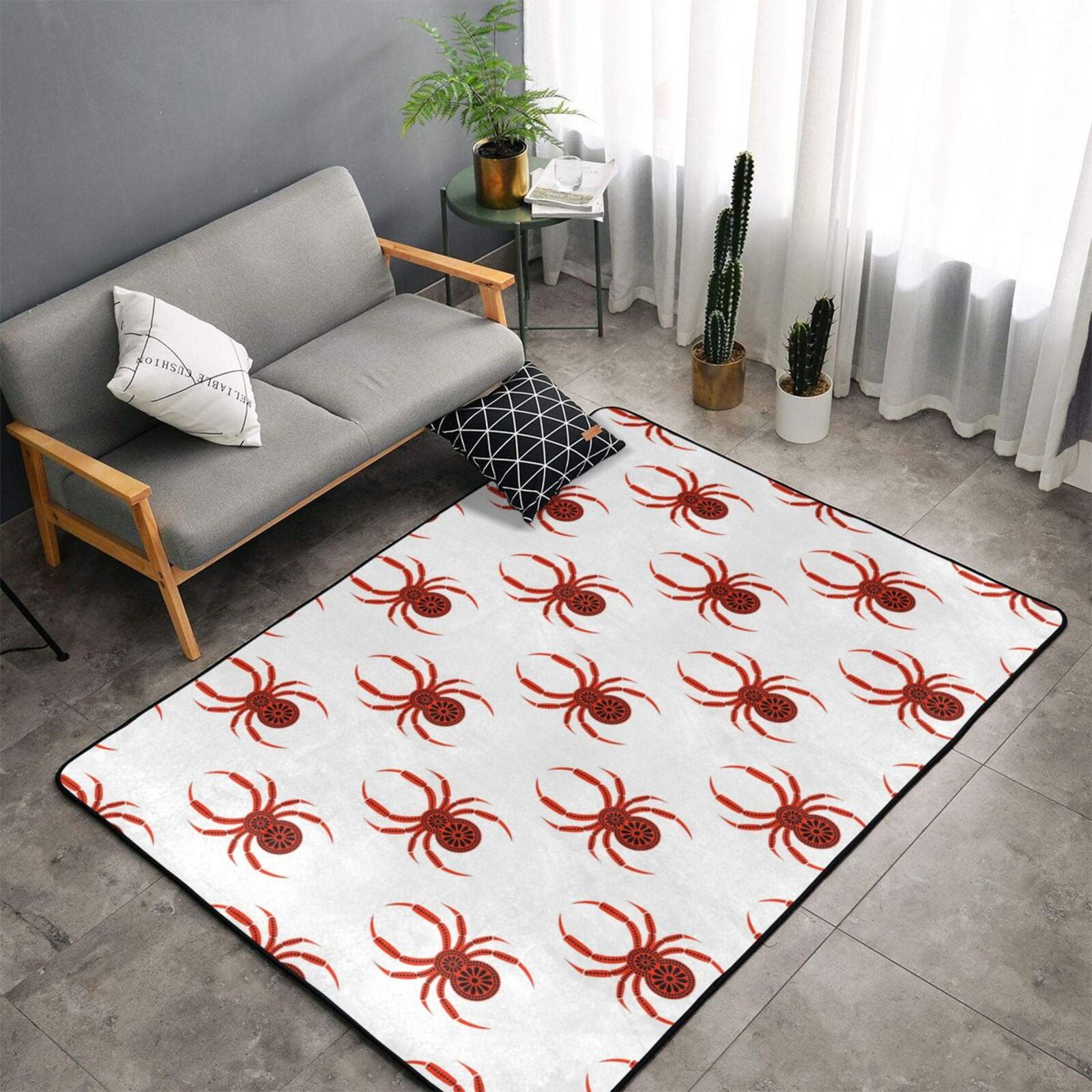 Indoor Door Mat, Spiders Insects Bedroom Rug & Carpets Entryway Rug ...
