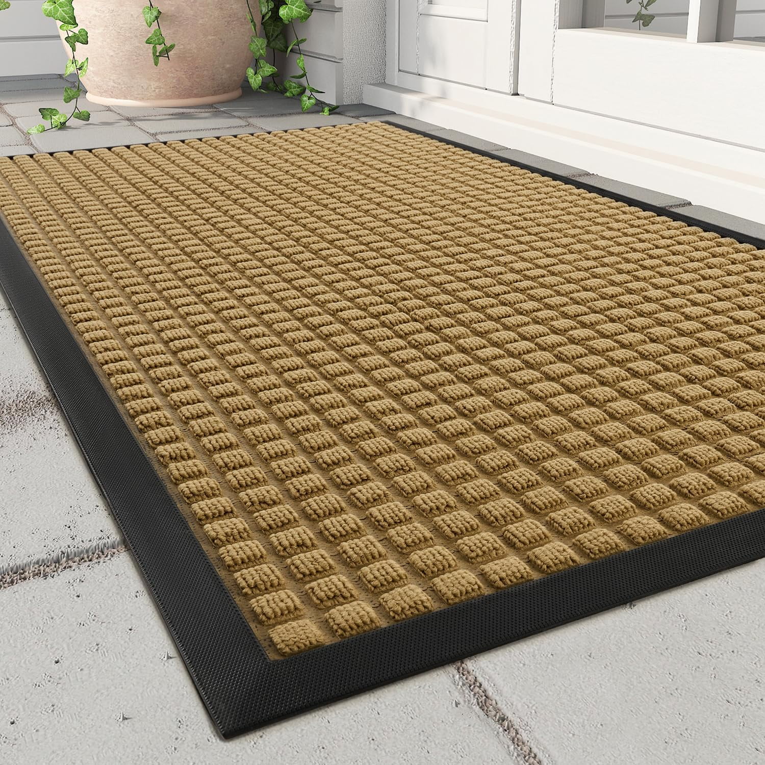 SIXHOME Outdoor Mat Non Slip Door Mat 17"x30" Front Door Mats Absorbent ...