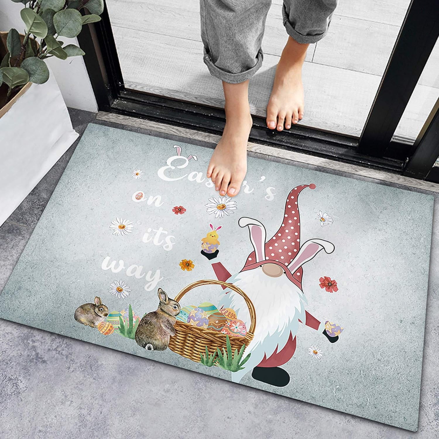Indoor Doormat Absorbent Bath Rugs Entrance Non Slip Front Door Mat ...